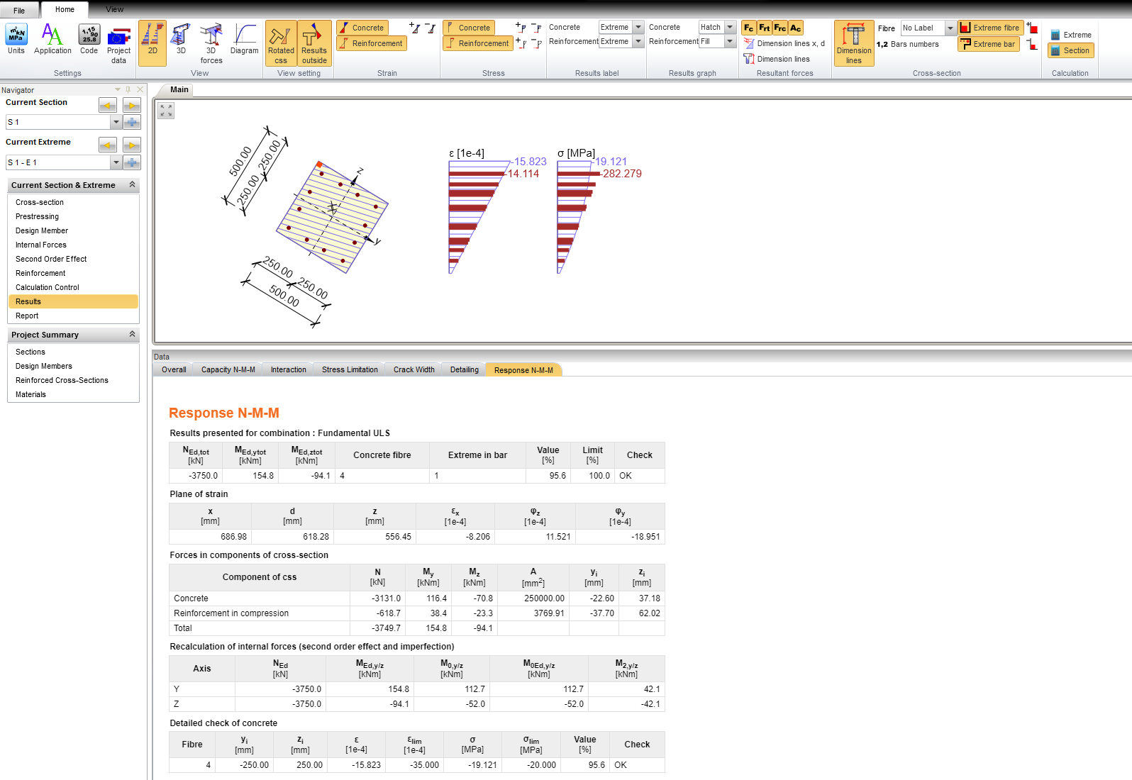 IOM Example - Concrete Column | IDEA StatiCa API