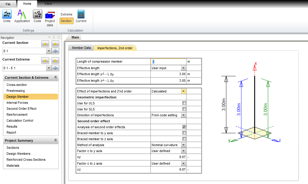 IOM Example - Concrete Column | IDEA StatiCa API