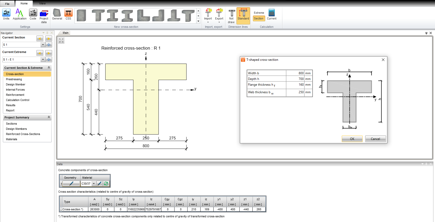 IOM Example - Reinforced Beam | IDEA StatiCa API